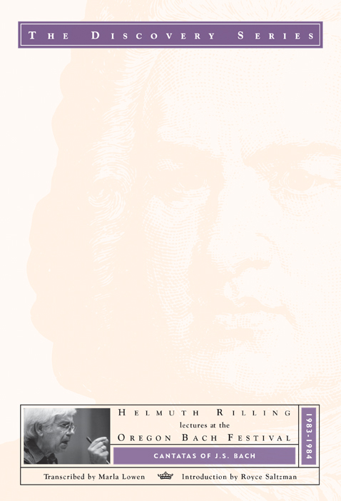 The Discovery Series: Rilling Lectures, 1983-1984